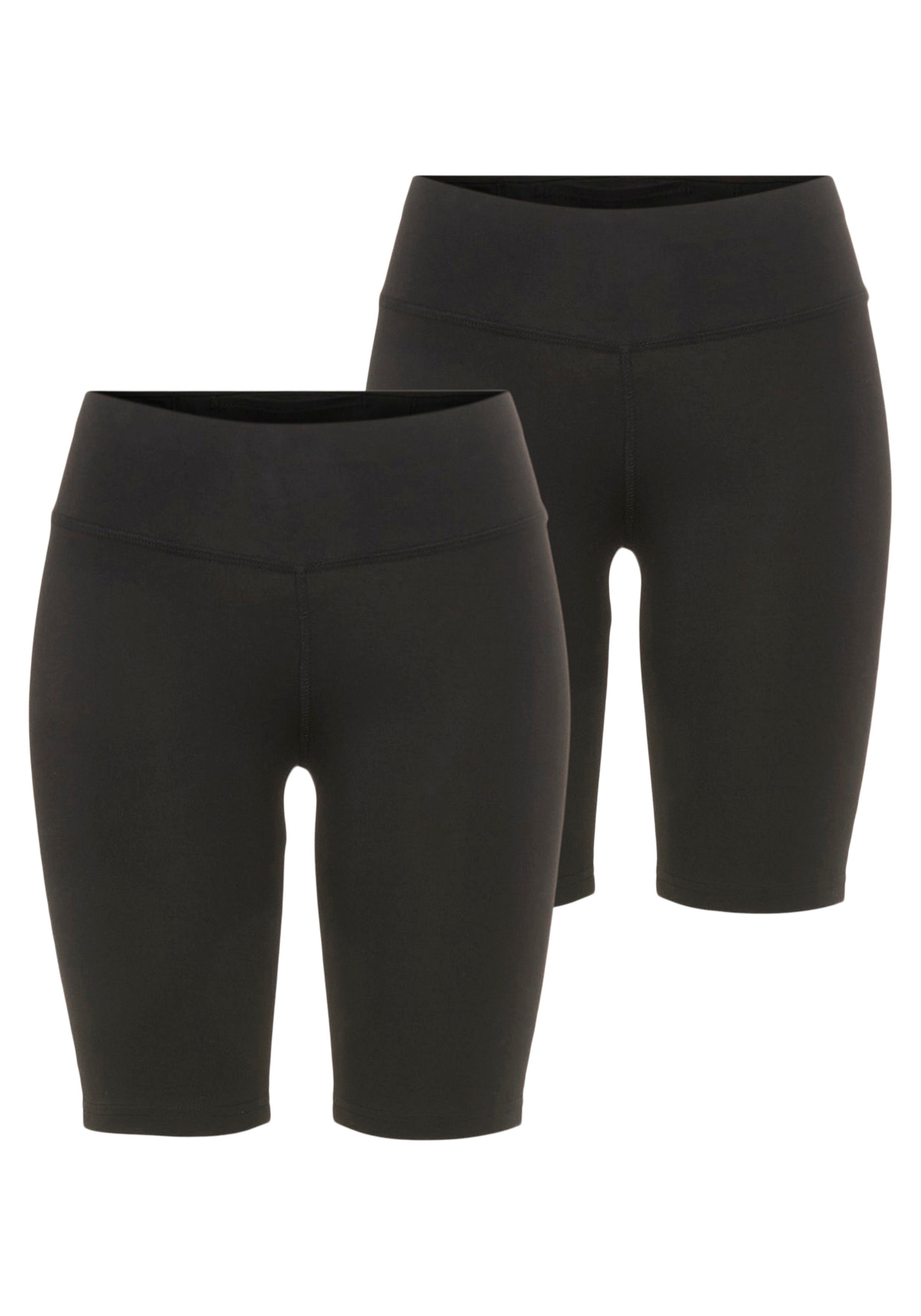 Fayn Sports Radlerhose Essential Packung 2 Tlg 2er Pack Mit Bundtasche